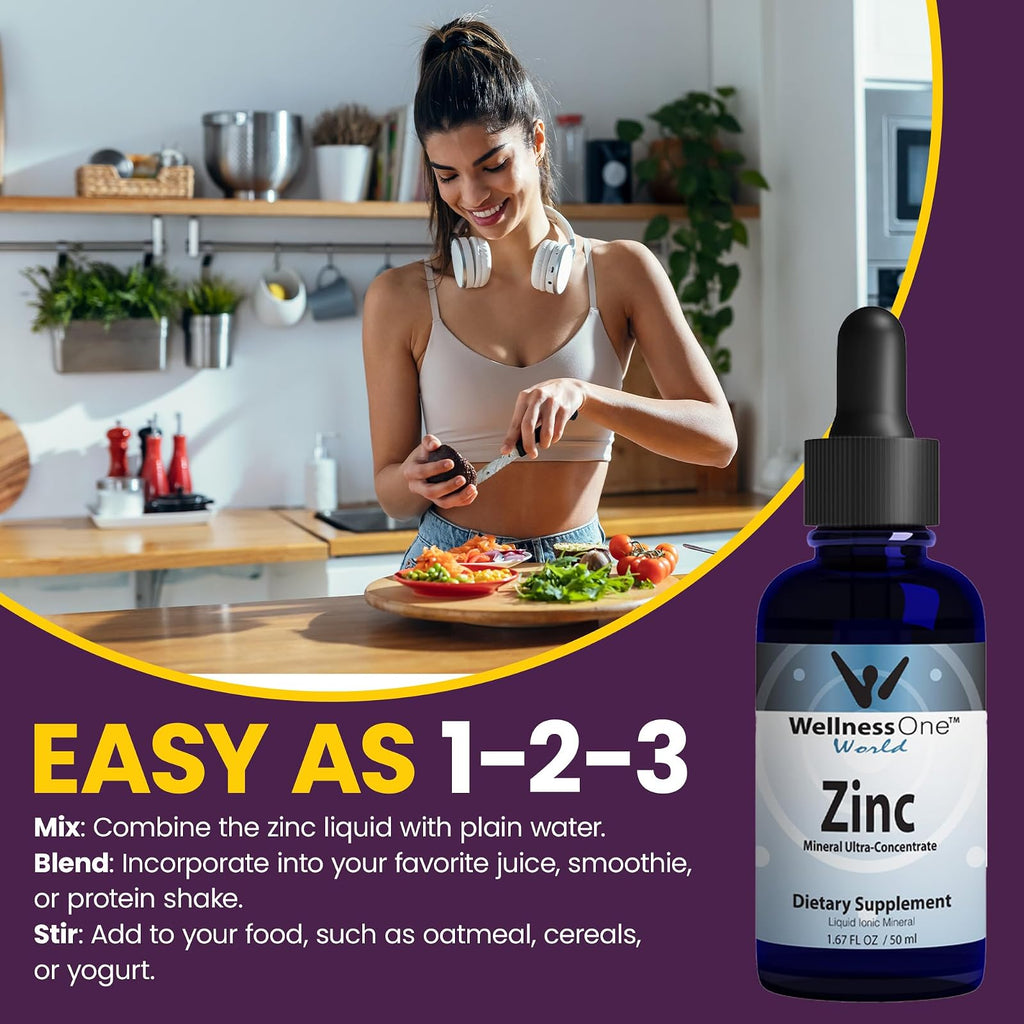 WellnessOne zinc drops for overall health