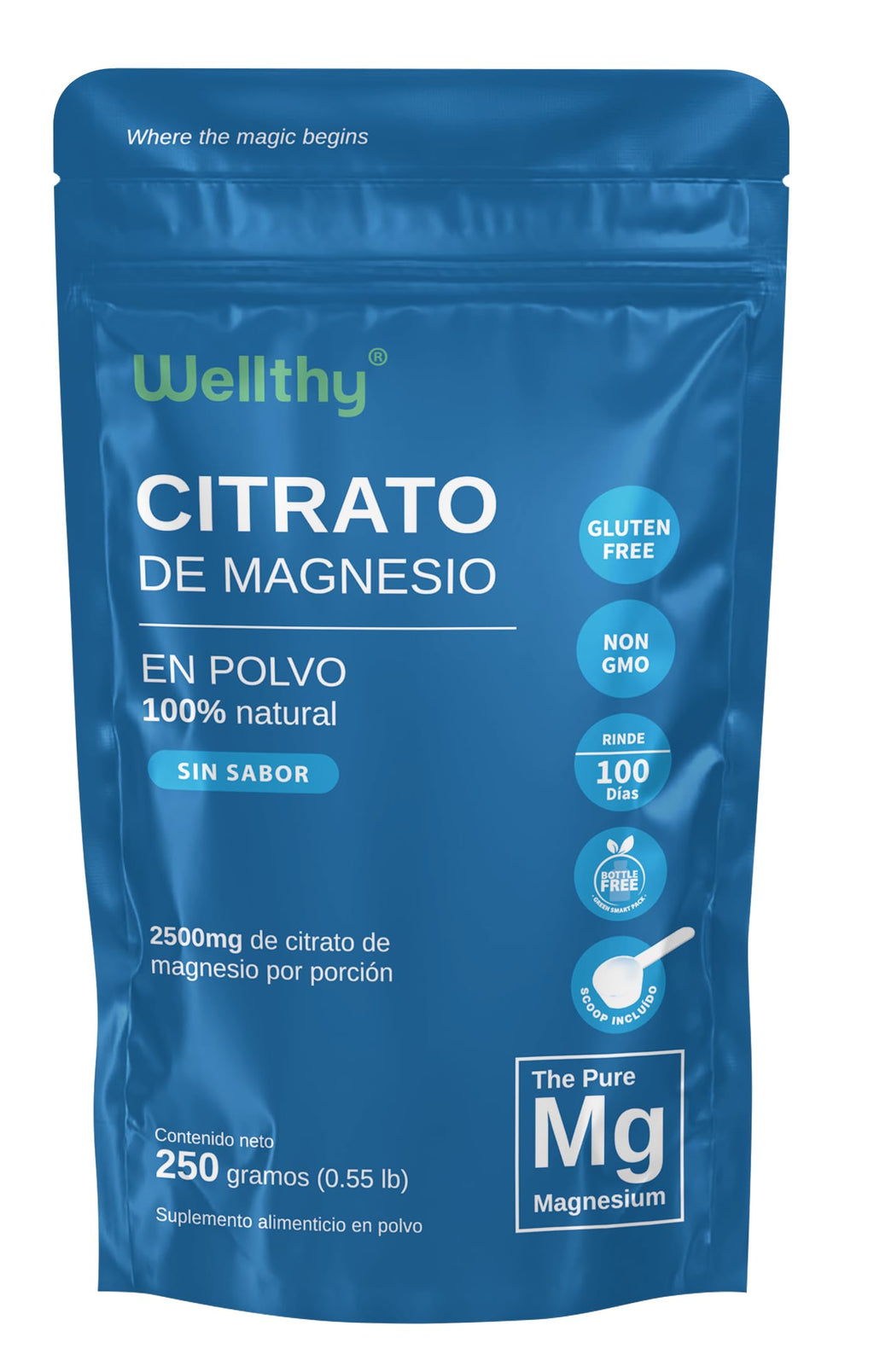Wellthy Magnesium Citrate powder benefits