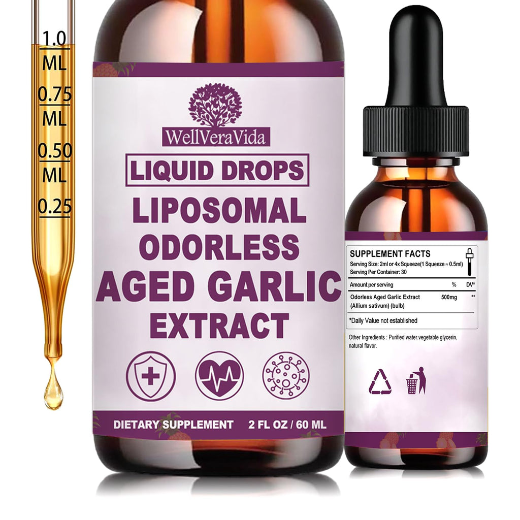 WellVeraVida aged garlic extract drops