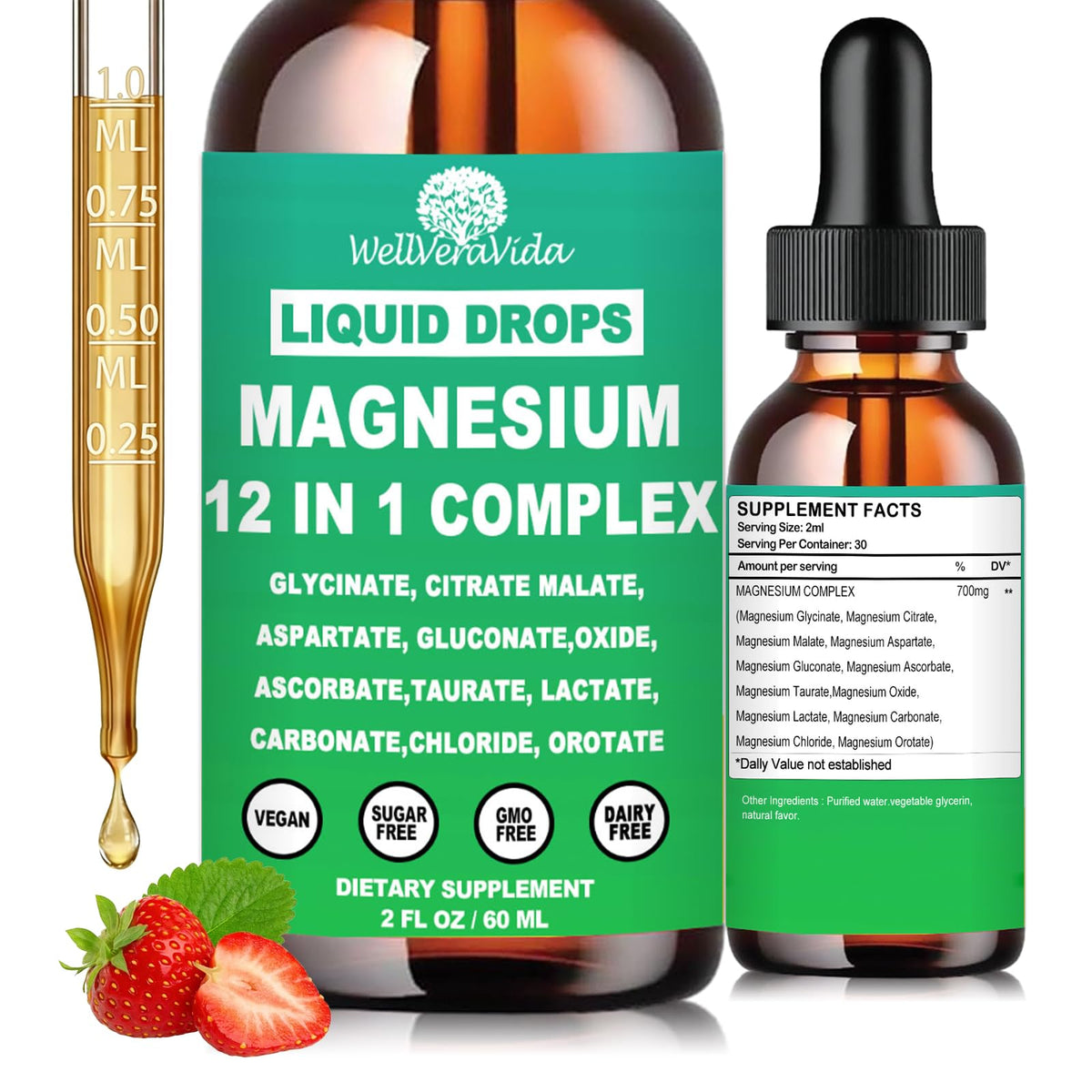 WellVeraVida magnesium complex liquid supplement