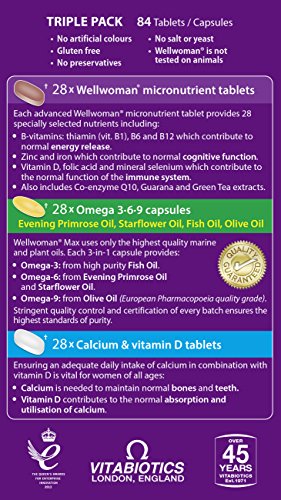 Wellwoman Max capsules for energy boost
