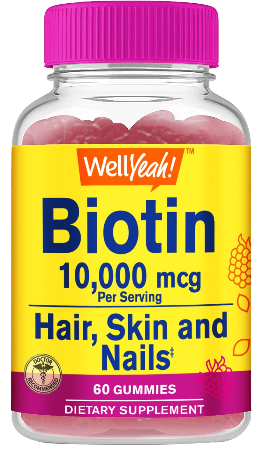 WellYeah biotin gummies for hair