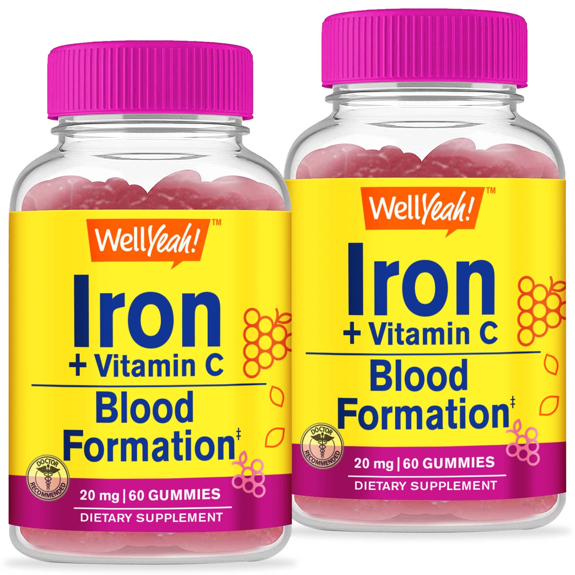 WellYeah iron gummies for energy