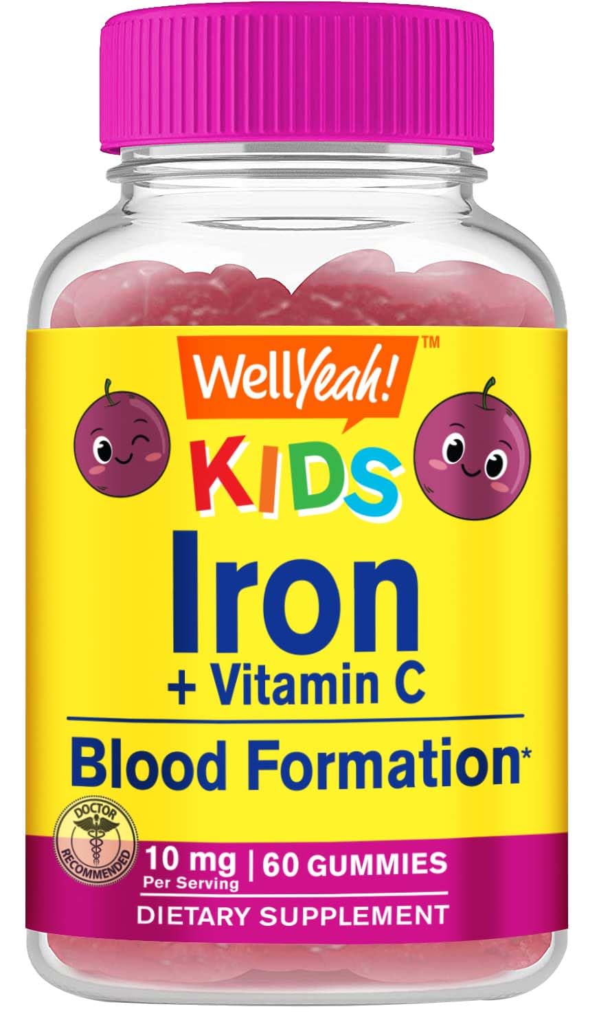 WellYeah Iron Gummies for Kids