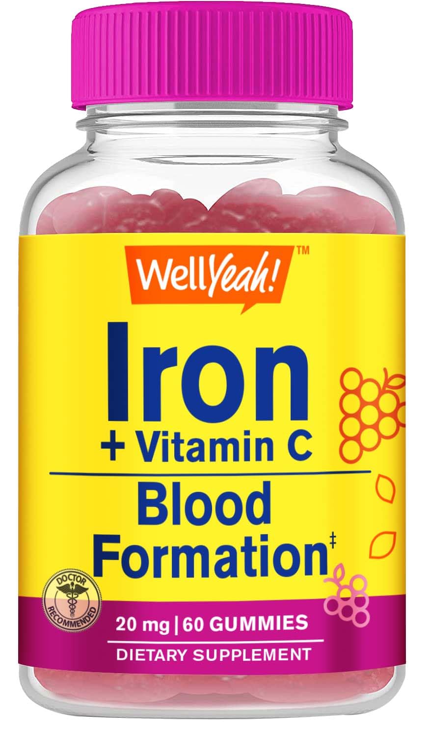 WellYeah iron gummies for women