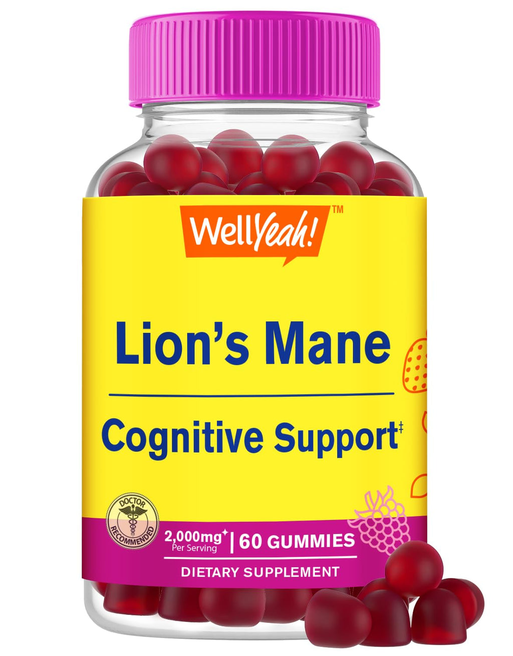 WellYeah Lions Mane gummies for focus