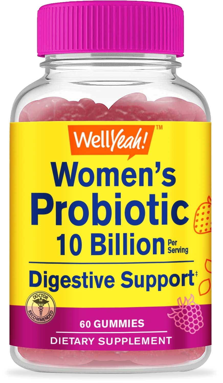 WellYeah probiotics for women gummies