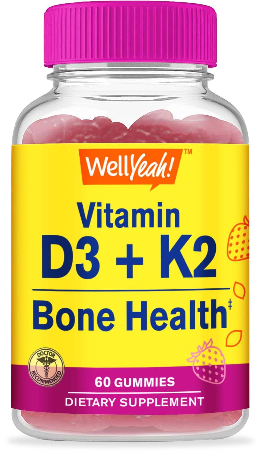 WellYeah vitamin D3 gummy supplements