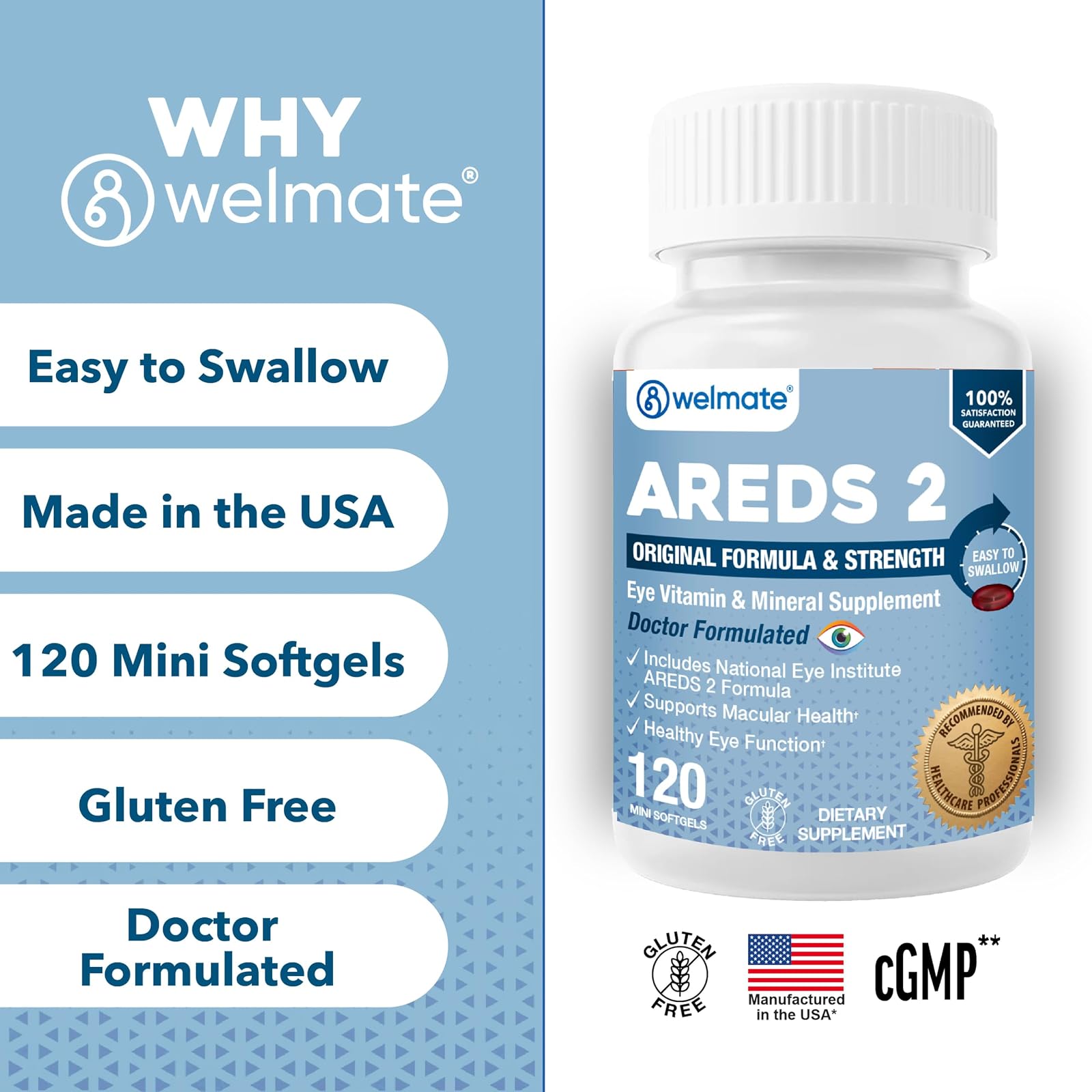 WELMATE AREDS 2 vitamins for daily use