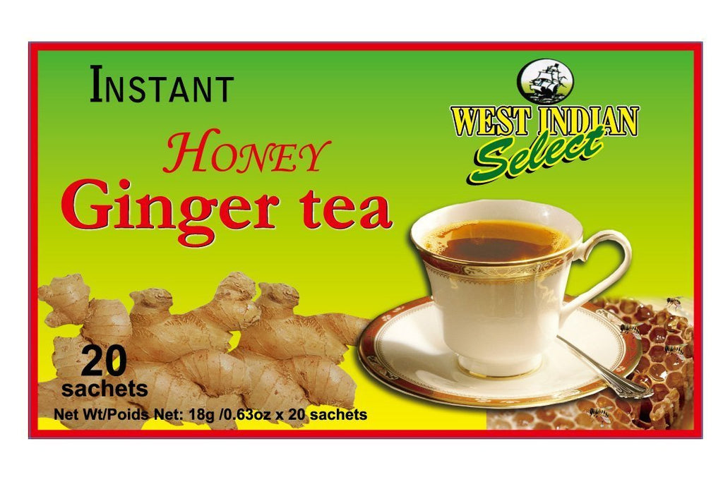 West Indian Select honey ginger tea sachets