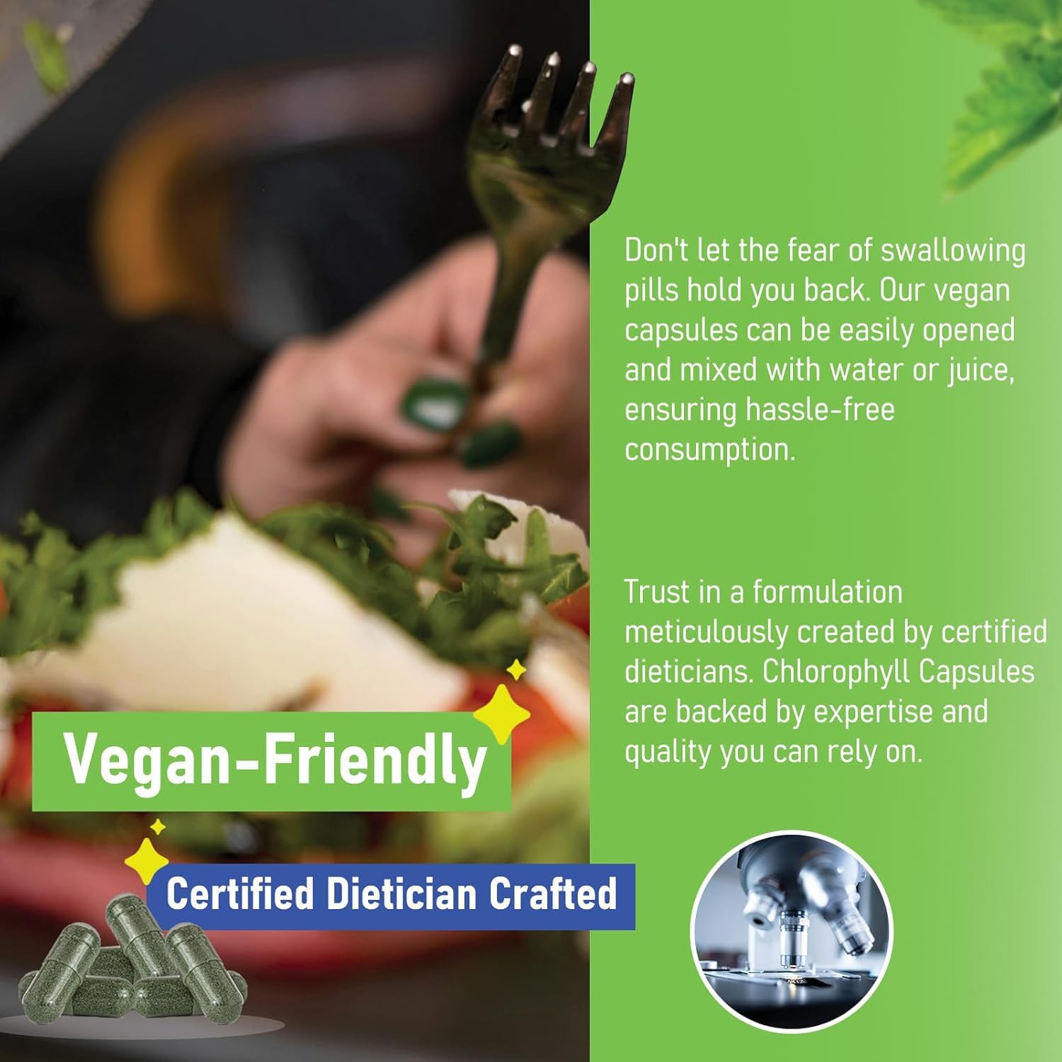 what does chlorophyll taste like in capsules
