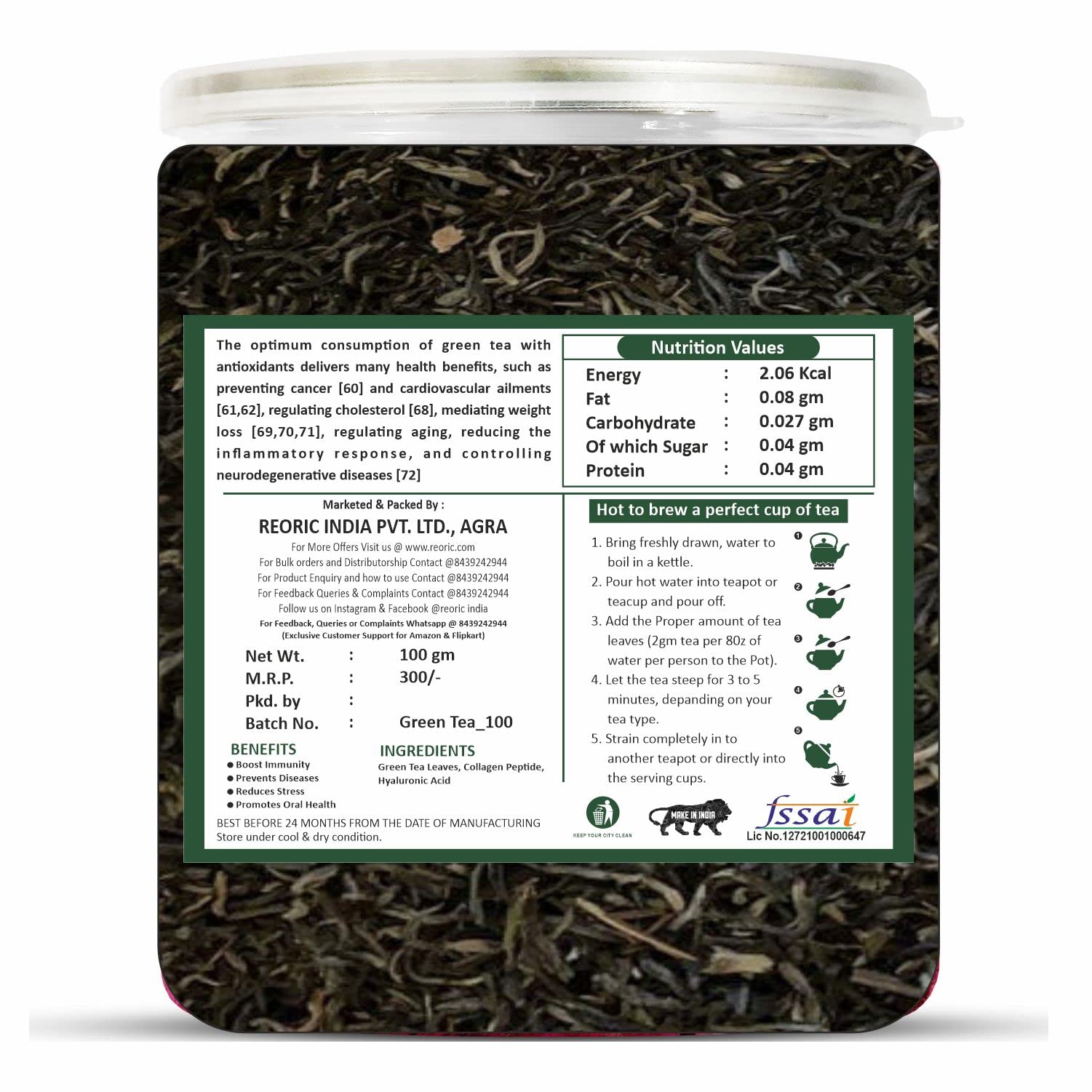 what is BRALCON green tea