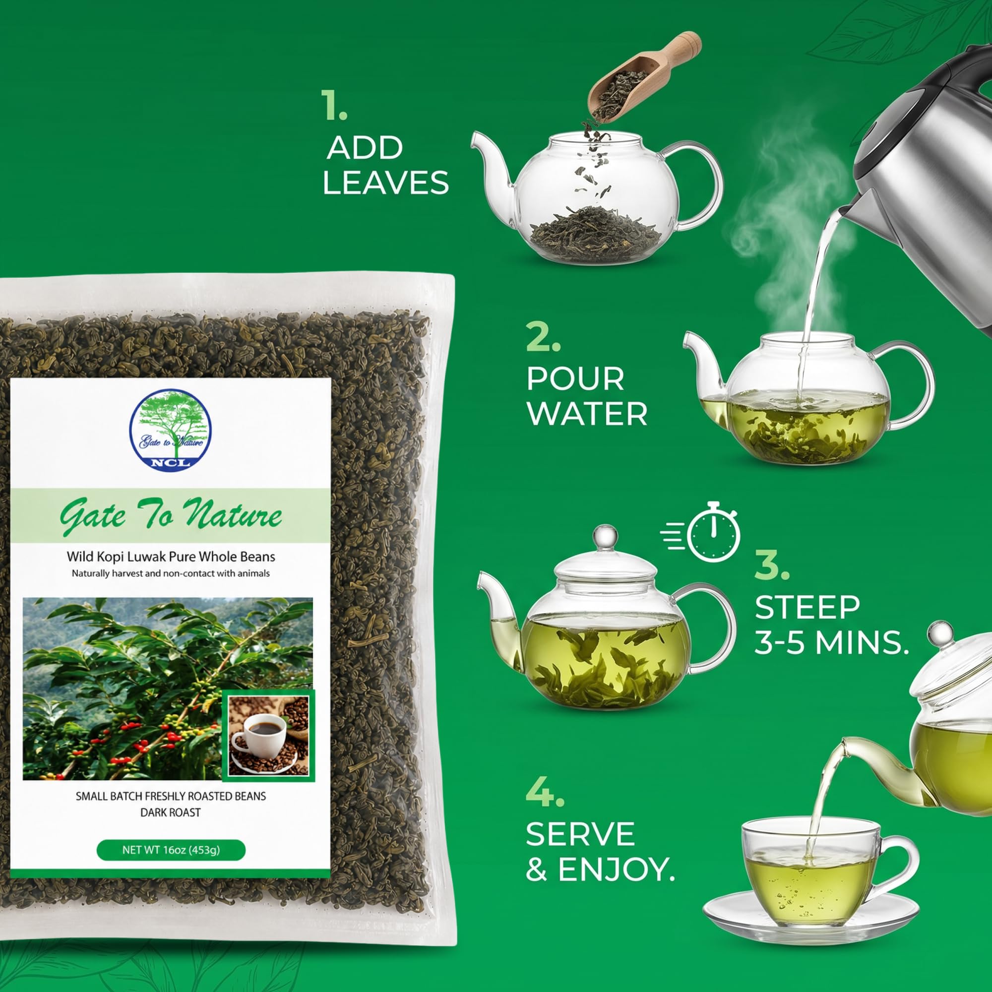 what is green tea made of