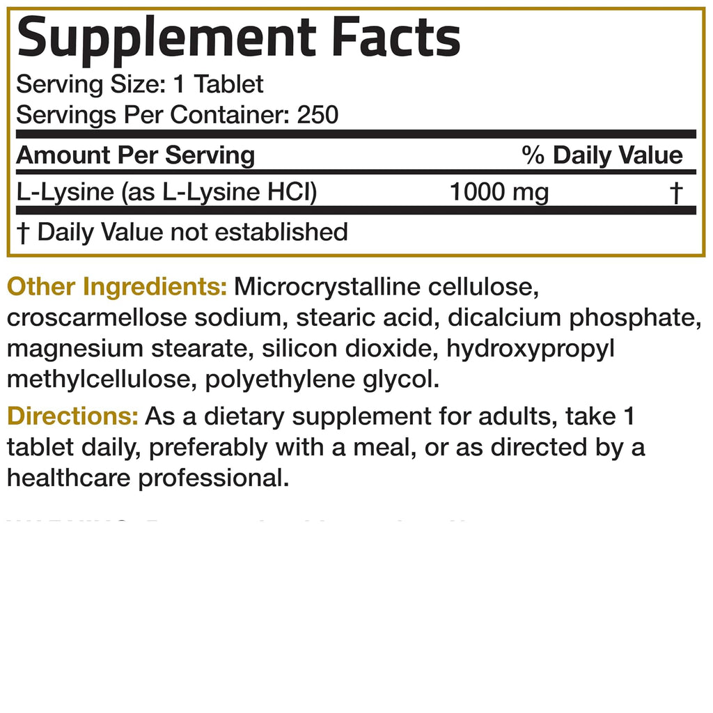 what is l-lysine for health