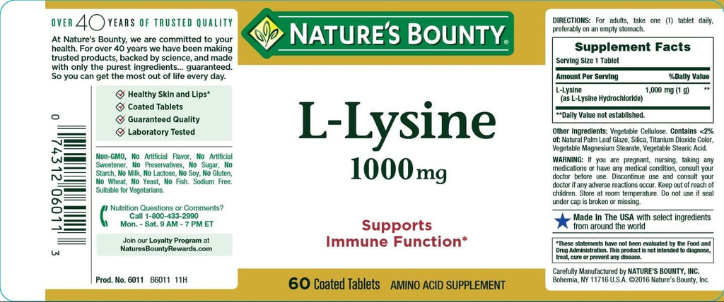 what is l-lysine for overall health