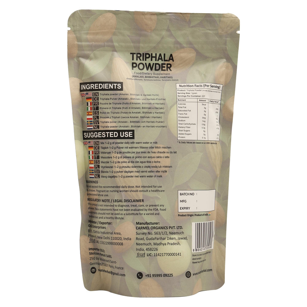 What is triphala powder for detoxification