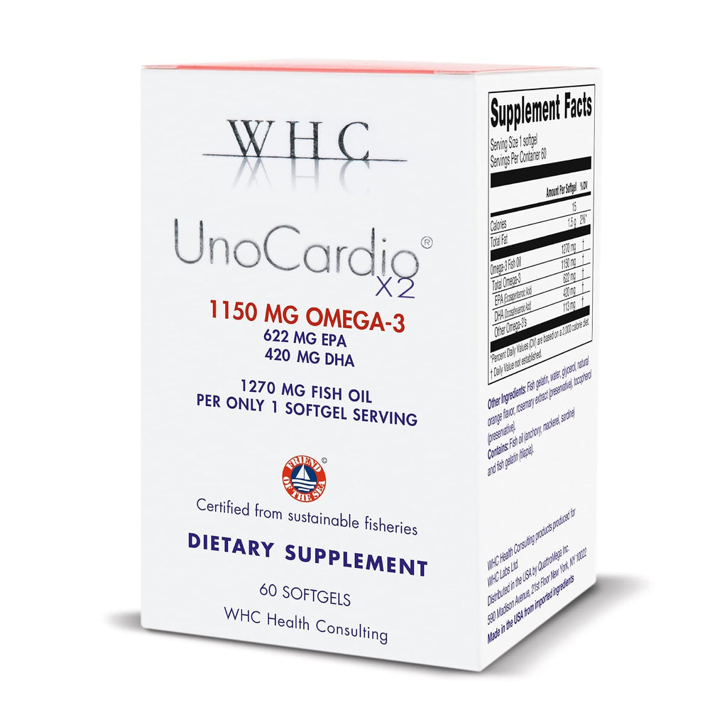 WHC fish oil softgels for heart health