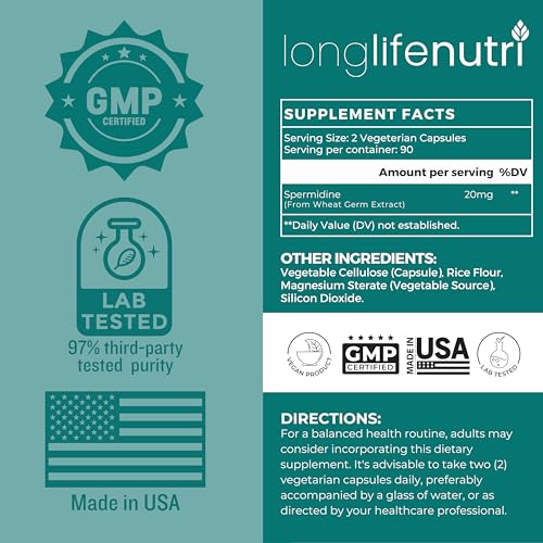 Wheat germ extract in spermidine capsules