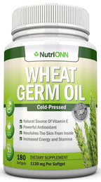 Wheat germ oil softgels for vitamin E