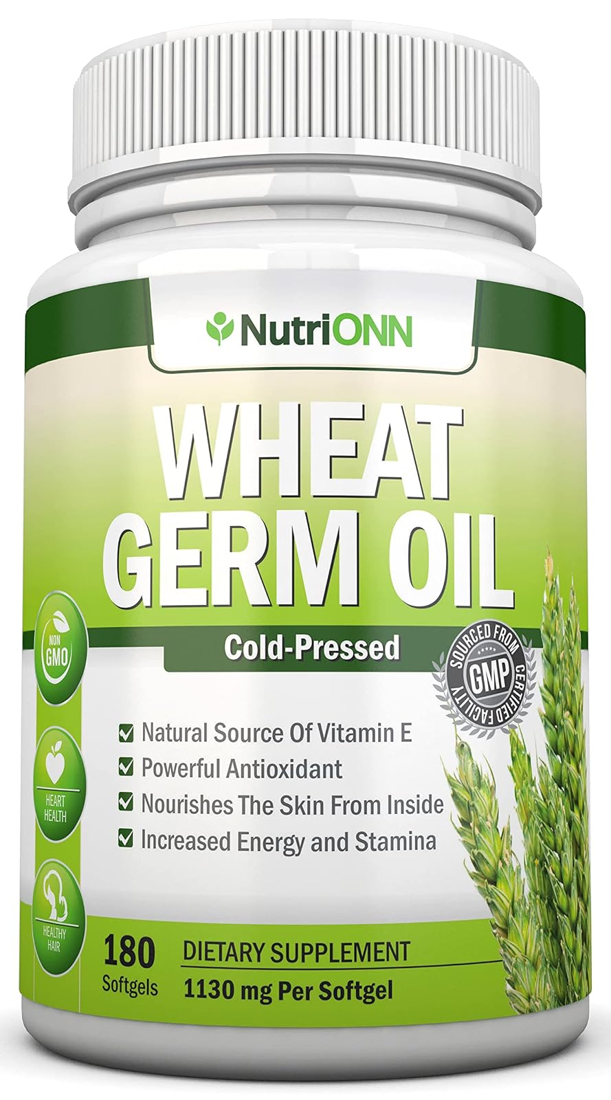 Wheat germ oil softgels for vitamin E