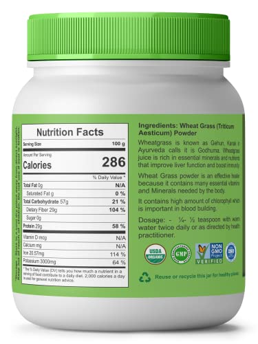 Wheatgrass Powder for healthy digestion