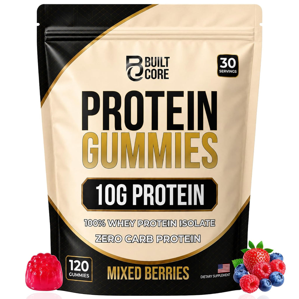 Whey isolate protein gummies for recovery