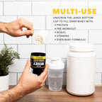 whey protein container for gym use