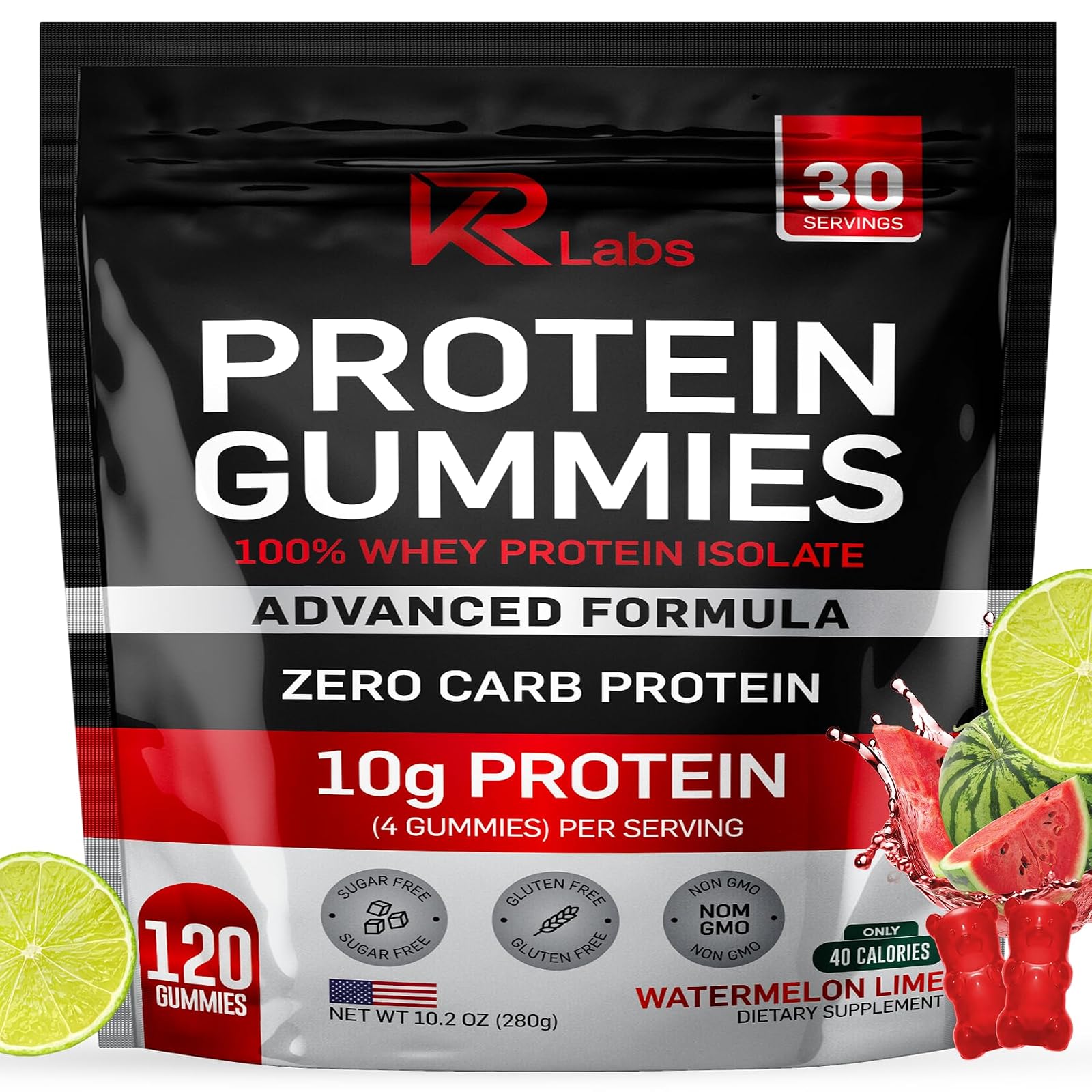 whey protein gummies watermelon lime