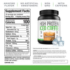 whey protein iced coffee drink