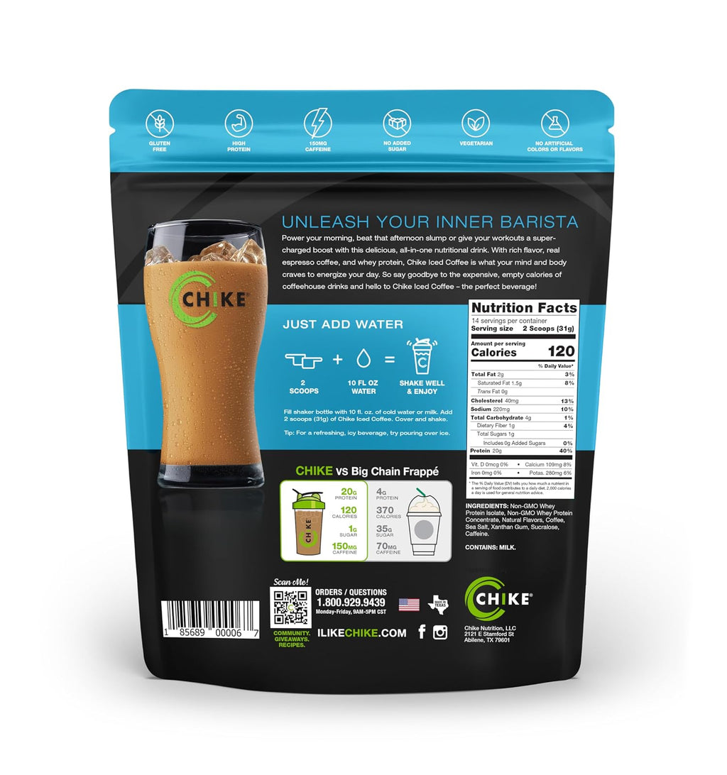 whey protein iced coffee mix