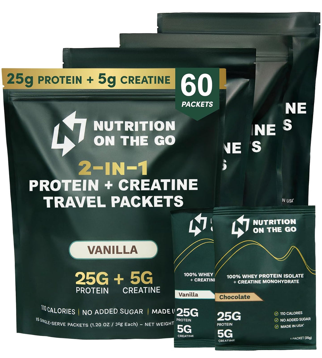 Whey protein isolate travel packets