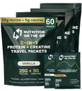 Whey protein isolate travel packets