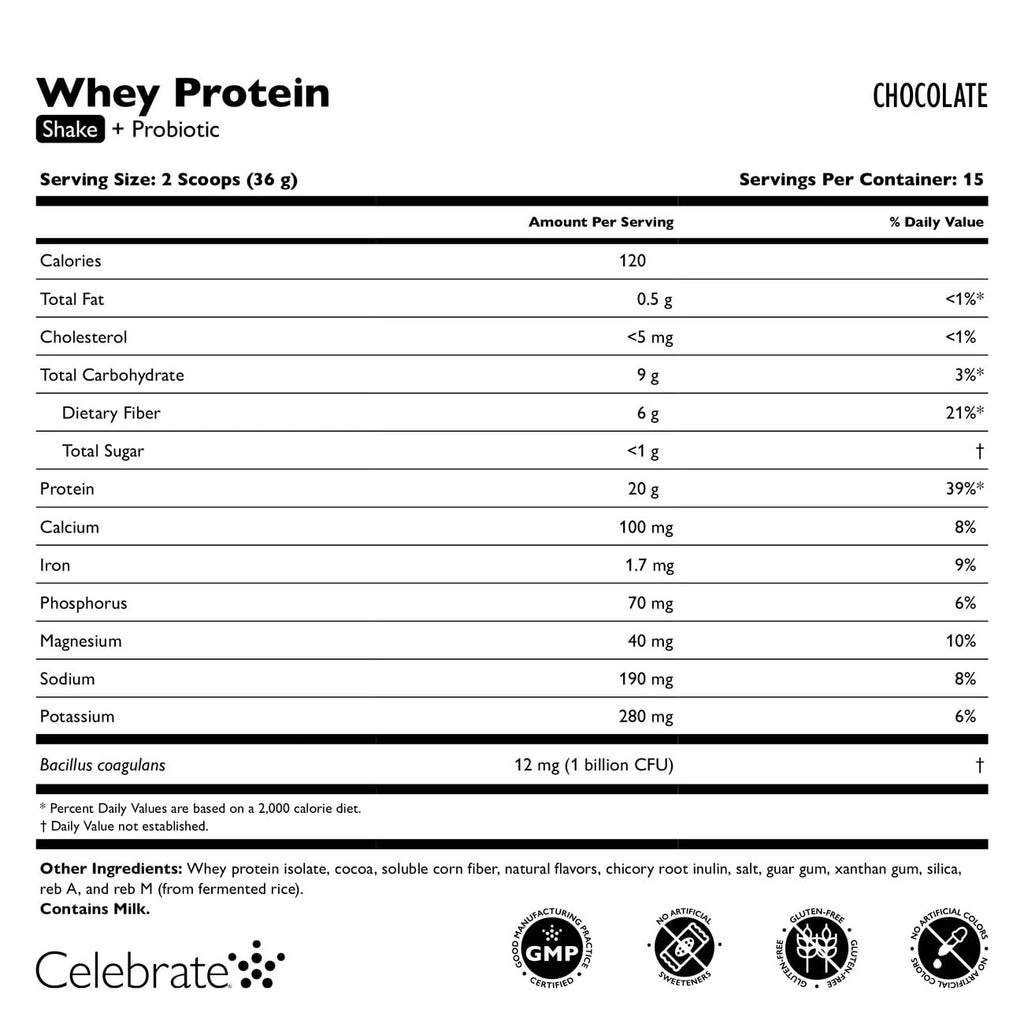 whey protein shake with 20g protein