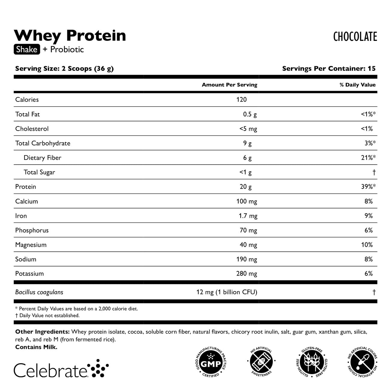 whey protein shake with 20g protein
