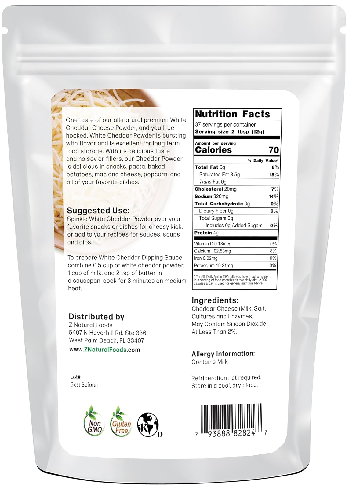 white cheddar cheese powder for cooking
