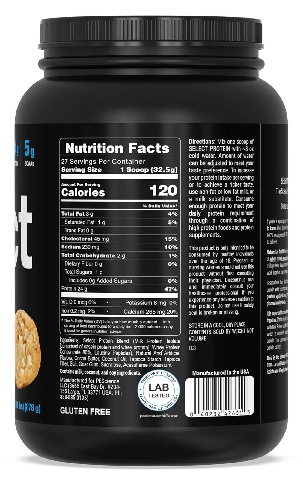 White chocolate macadamia protein