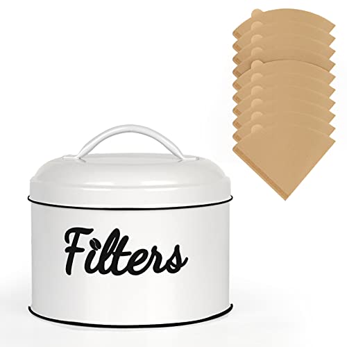 white coffee filter basket