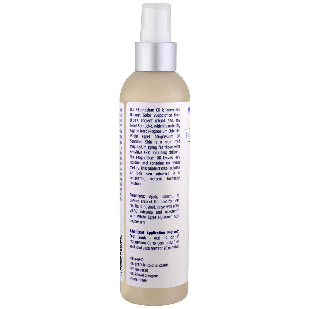 White Egret magnesium oil for muscle relief