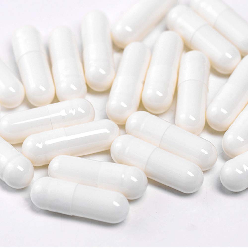 white gelatin capsules for supplements