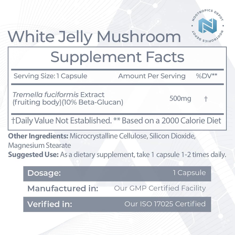 White jelly mushroom health benefits