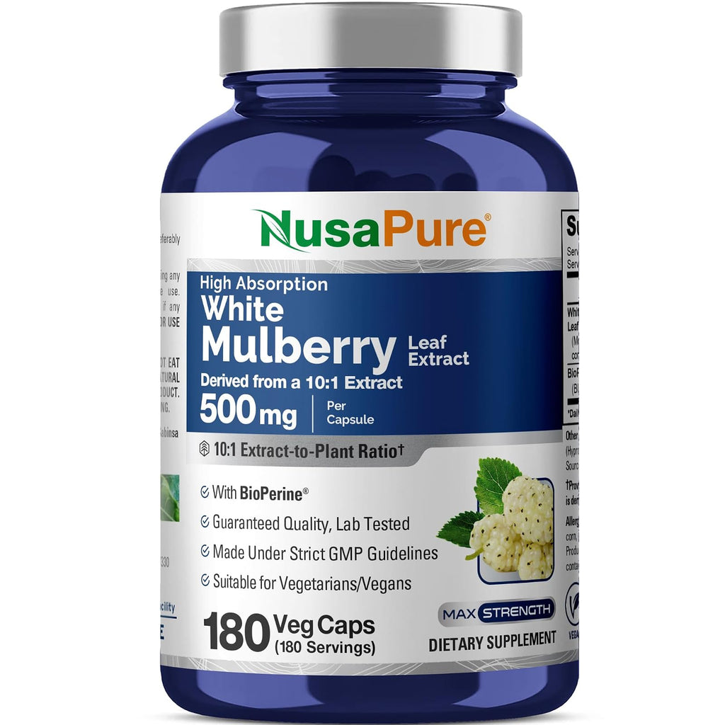 White Mulberry Leaf 500 mg capsules