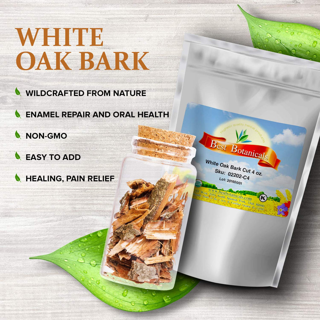 white oak bark for skin health