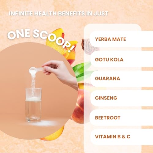 white peach flavour energy supplement