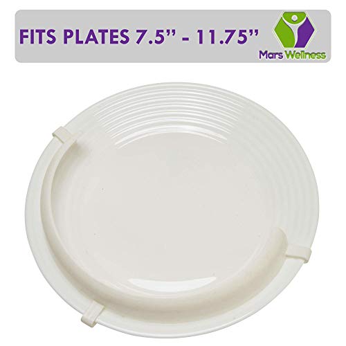 white plate guard for easy eating