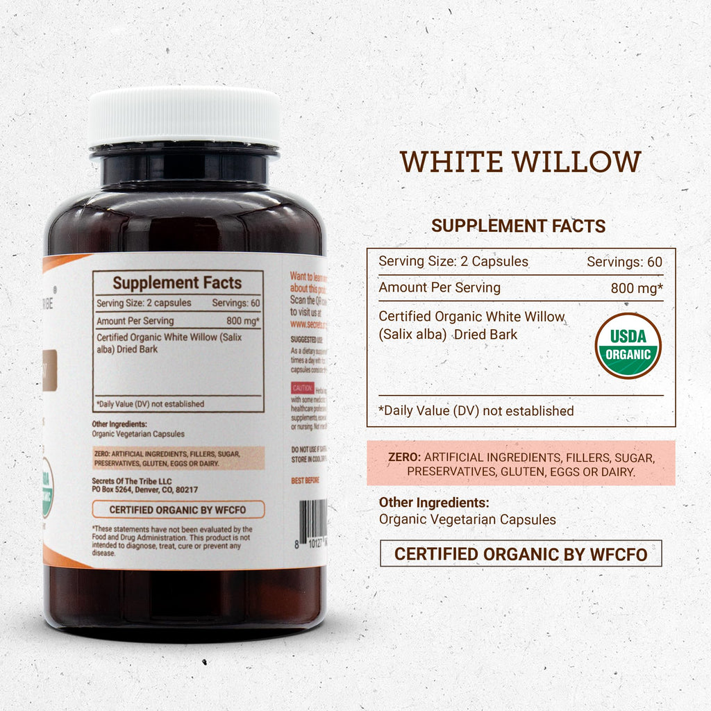white willow capsules for inflammation