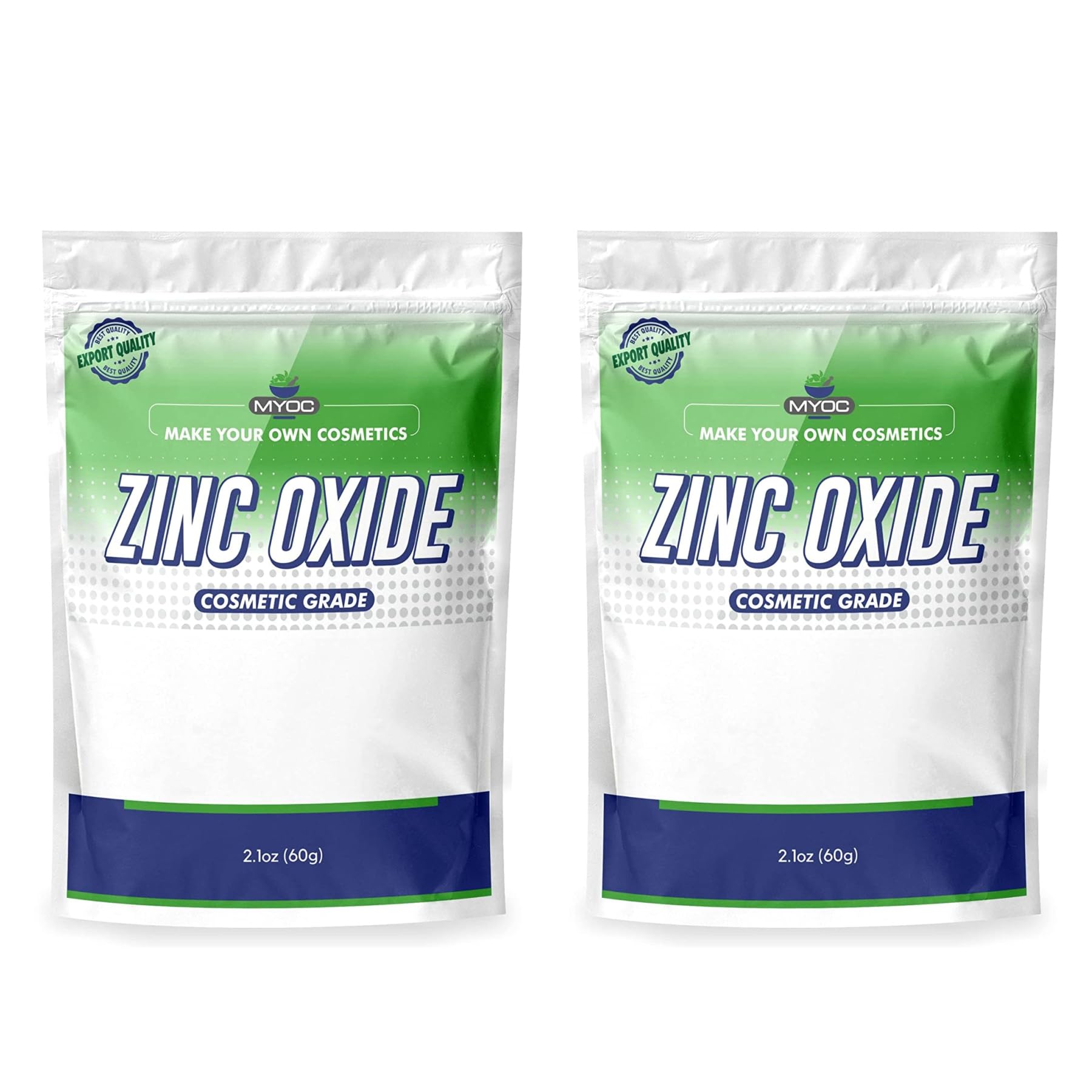 White zinc oxide powder for skin