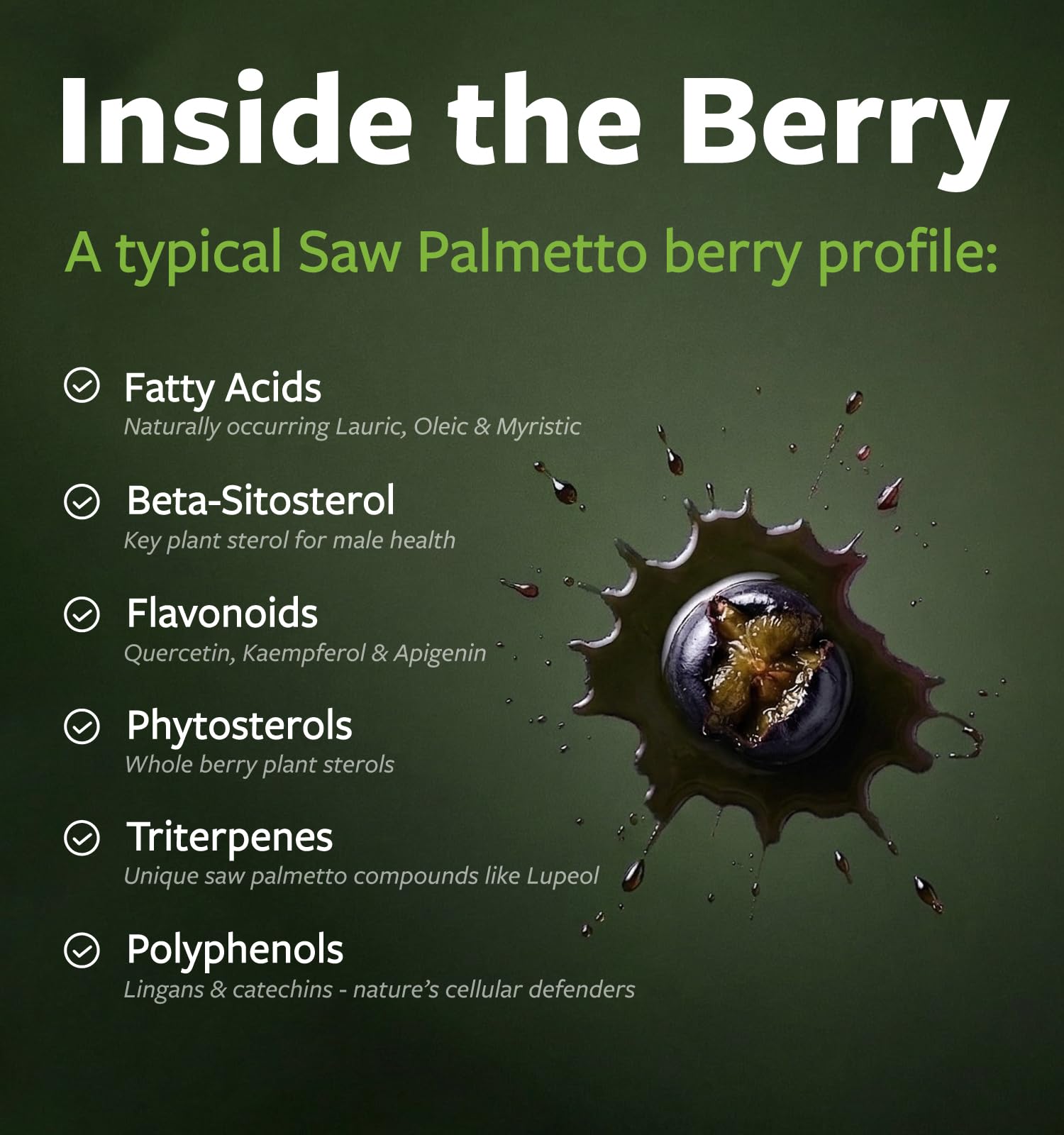 whole berries Saw Palmetto supplement