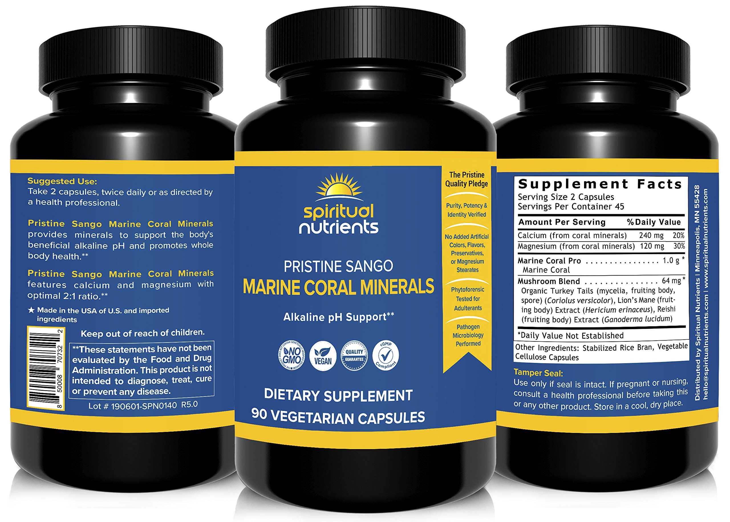 Whole body mineral supplement capsules