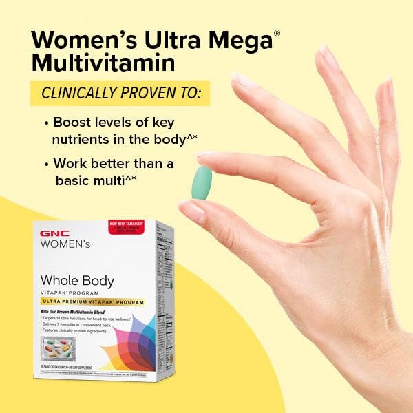 whole body wellness with GNC vitamins
