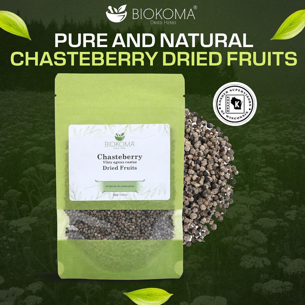 whole chasteberry for herbal tea